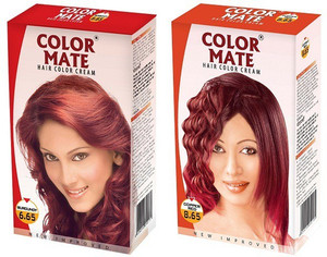 COLOR MATE Cream , Burgundy + Copper Red - Price in India, Buy COLOR ...