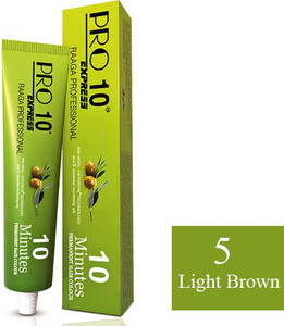 RAAGA PROFESSIONAL Pro 10 Express Hair Color , 5 Light Brown - Price in ...