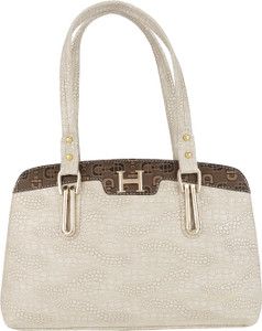 Buy Hunar India Women White, Brown Shoulder Bag White, Brown Online ...
