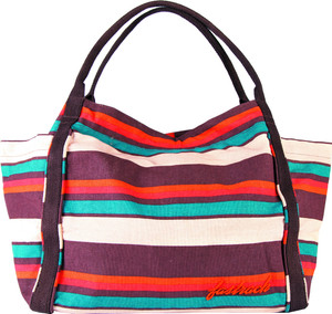 Buy Fastrack Women Multicolor Tote Multicolor Striped Online @ Best ...