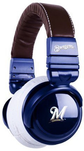 Bigr Audio Xlmlbmb1 Mlb Licensed Milwaukee Brewers Plastic Headphones ...