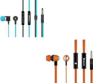 Candytech Stereo Dynamic Handsfree Gaming Wired Earphones Combo HF-S-40 ...