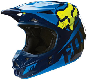 Fox Racing V1 Blue Motocross Helmet Motorsports Helmet - Buy Fox Racing ...