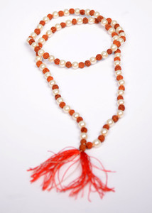 SAGAR Moti and 5 Mukhi Rudraksh Jaap Mala with 4mm rudraksh Stone Home ...