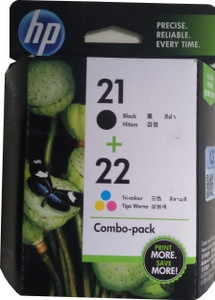 HP 21/22 Combo Pack Multicolor Ink Cartridge - HP : Flipkart.com