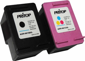 pritop 901XL One Set of inkjet cartridge for HP Officejet J4640, 4500 ...