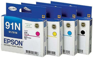 Epson 91 N B/C/Y/M [Set of 4] Tri-Color Ink Cartridge - Epson ...