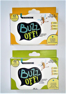 Buzz off Mosquito Repellent Patches COMBO PACK (No Show+Cartoon Design ...