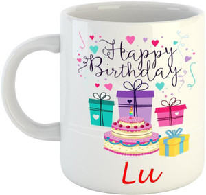 Dream Web Happy Birthday Lu Ceramic Coffee Mug Price in India - Buy ...