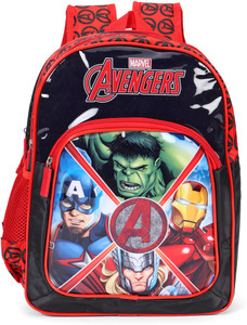 Flipkart.com | MARVEL Avengers Red and Black School Bag 18 inches ...
