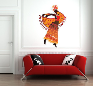 Impression Wall 48.26 cm Impression Wall African Lady Wall Stickers ...