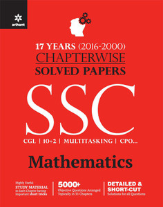 Chapterwise Solved Papers SSC Staff Selection Commission Mathematics ...
