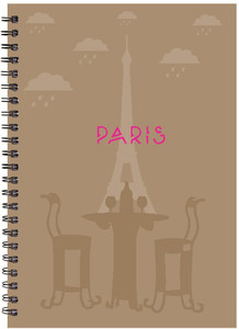 Paper Plane Design Spiral Journal A4 Notebook Rulled 160 Pages Price in ...