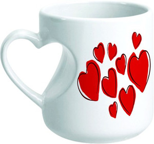 mugshug inner heart handle Ceramic Coffee Mug Price in India - Buy ...