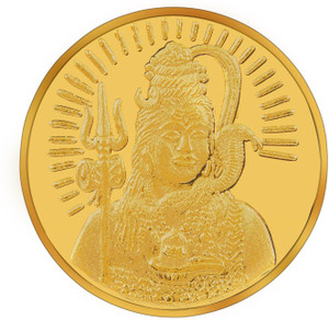 RSBL Lord Shiva Precious 24 (995) K 10 g Yellow Gold Coin Price in ...