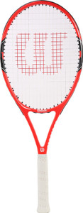 WILSON Federer 100 Red, White Strung Tennis Racquet - Buy WILSON ...