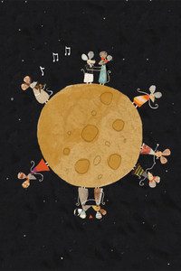 BikriKendra mice moon Poster Paper Print - Decorative posters in India ...