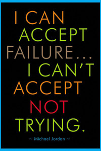 RadhaKripa michael jordan i can accept failure Poster Paper Print ...