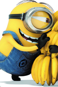 minion with banana Paper Print - Movies posters in India - Buy art ...
