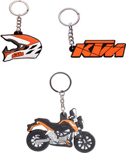 Spot Dealz SDL368 SET of 3 KTM LOGO , KTM bike and KTM Helmet key chain ...