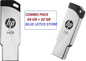 Blue Lotus HP V-236 W Pen Drive 64+32 Combo 64 GB Pen Drive - Blue ...