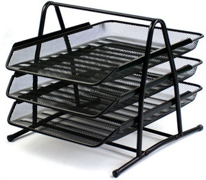 Flipkart.com | FULLHOUZ 4 Compartments Metal Document Tray or Office ...