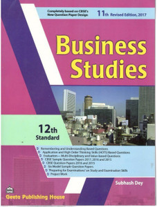 Business Studies: A Textbook By Subhash Dey For Class 12: Buy Business ...