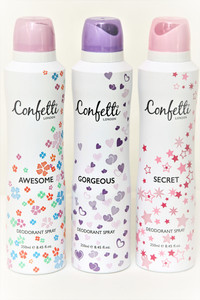 CONFETTI 3Pack Perfume Body Spray - For Men & Women - Price in India ...