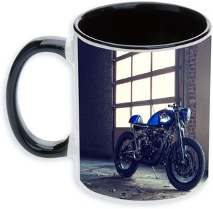 Muggies Magic Design for best blue motorcycle garage Q197 Ceramic ...