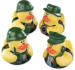 FUN EXPRESS Pack Of 16 Camouflage Rubber Ducks - Camo Special Forces ...
