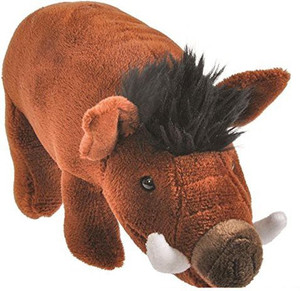 Pounce Pal Wart Hog Plush Stuffed Animal - 3.2 inch - Wart Hog Plush ...