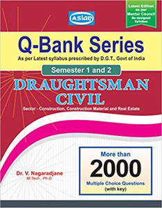 Q-Bank Series Draftsman Civil Semester 1 & 2 - ENGLISH ITI Asian ...
