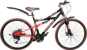 ATLAS HEXA DS DDB 26T 21 SPEED BLACK RED 26 T (inch) Mountain Cycle ...