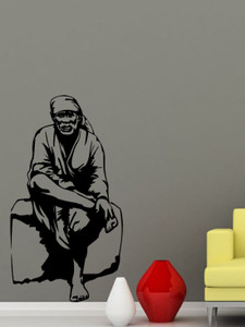 Trends on WALL 104 cm Sai Baba Self Adhesive Sticker Price in India ...