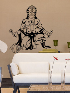 Trends on WALL 72 cm Hanuman Ji Self Adhesive Sticker Price in India ...