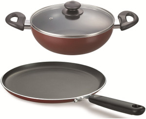 Prestige Omega Deluxe Induction Bottom Non-Stick Coated Cookware Set ...