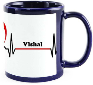 Muggies Magic Vishal High Quality Printed Blue Petch Ceramic Coffee Mug ...