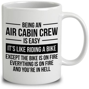 Muggies Magic Being An Air Cabin Crew Ceramic Coffee Mug Price in India ...