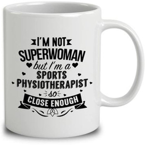 Muggies Magic I m Not Superwoman But I m A Sports Physiotherap Ceramic ...