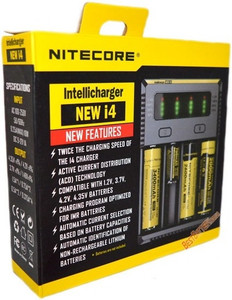 Nitecore New i4 Intellicharger (AA, AAA, Li-ion, IMR, Ni-MH/Ni-Cd ...