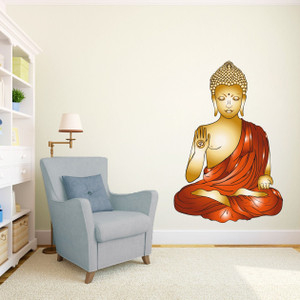 Impression Wall 52 cm Lord Buddha Wall Sticker Self Adhesive Sticker ...