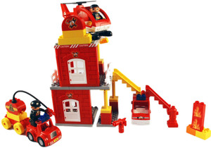 Toy House Fire Station Blocks 55pcs - Fire Station Blocks 55pcs . Buy ...