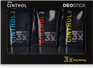 CINTHOL Energy, Intense & Rush Deodorant Stick - For Men - Price in ...