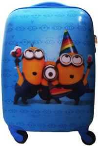 Kidoz Kingdom MINION TROLLEY BAG 16" Cabin Suitcase 4 Wheels - 16 inch ...