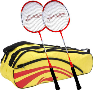 LI-NING Smash XP 809 (Set of 2) Badminton Racquets + ABDJ118 Kitbag ...