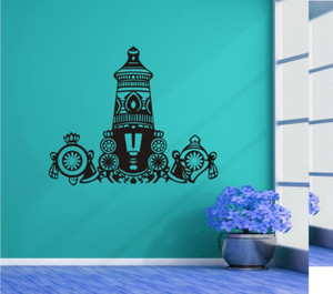 WALL GURU 59.71 cm Lord Tirupati balaji black wall decal and sticker ...