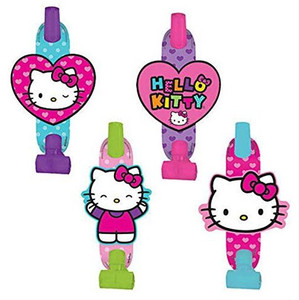 Party Propz BIRTH DAY DECORATION / HELLO KITTY THEME BLOWOUTS 12 PCS ...