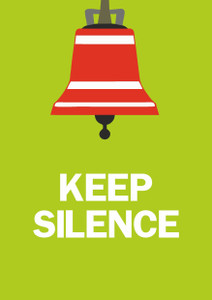 Keep Silence Humor Poster (12 x 18 Inch) Paper Print - Humor posters in ...