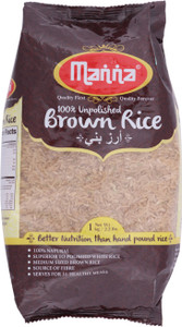 Manna Brown Rice (Medium Grain) Price in India - Buy Manna Brown Rice ...