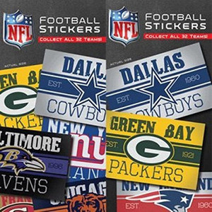 NFL Vintage Sticker Set Complete 32 Teams Logo Helmet Stickers ...
